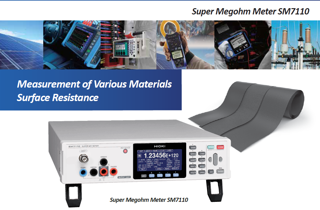 Giới thiệu về máy đo điện trở bề mặt SM7110 của HIOKI